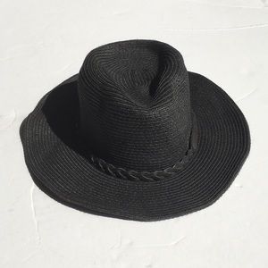 Rusty | Accessories | Rusty Black Paper Straw Hat | Poshmark